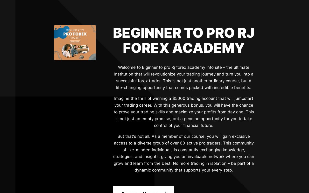 Learning to conquer the forex market